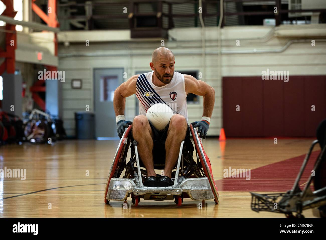 Retired U.S. Army Staff Sgt. Shawn Runnells prepares to compete in the ...