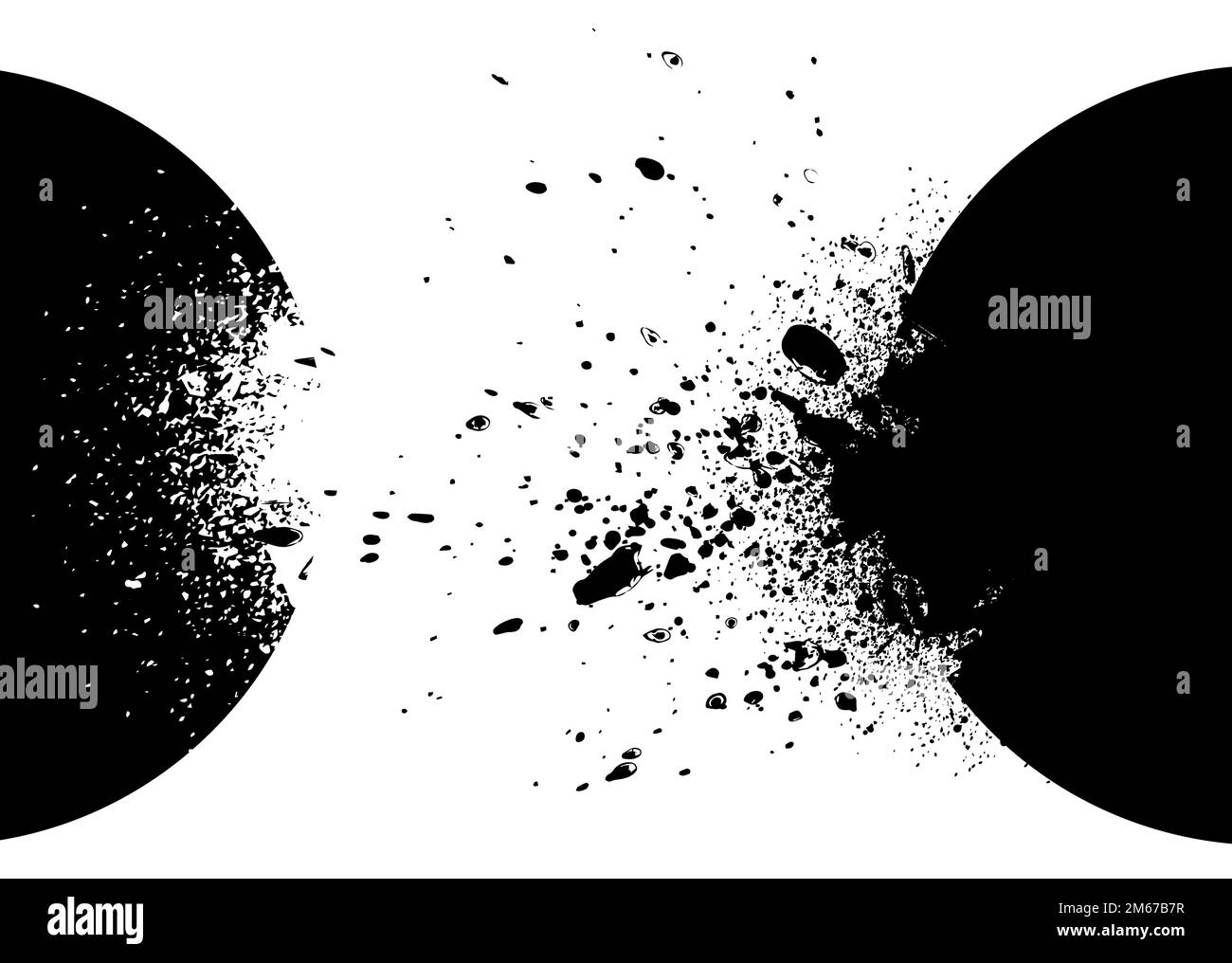 Design elements with ink splashes vector Stock Vector Image & Art - Alamy