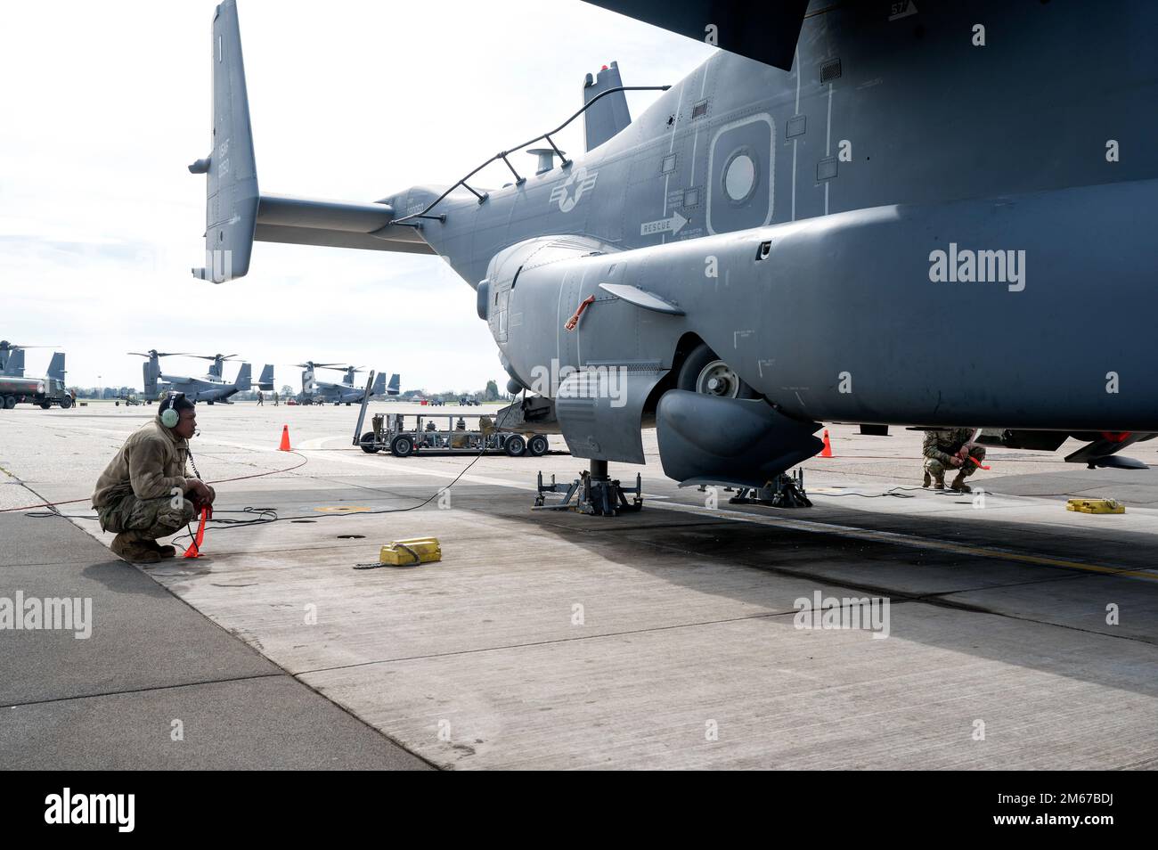 A U.S. Air Force Maintenance Airman assigned to the 752nd Special ...