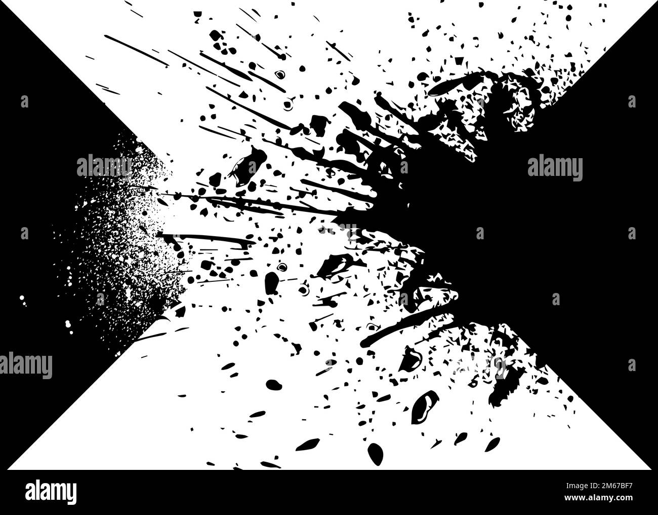 White and black ink splashes vector Stock Vector Image & Art - Alamy