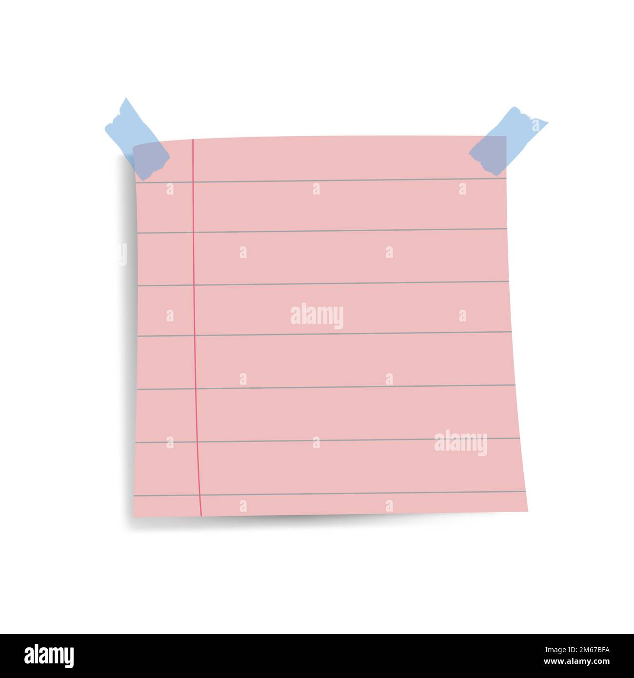 Pink adhesive note Stock Vector Images - Alamy