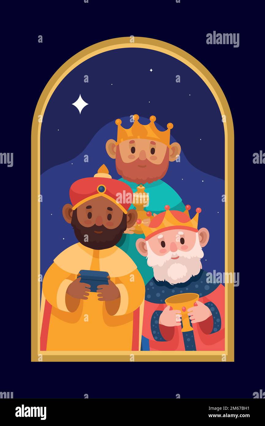 wise men in arch Stock Vector Image & Art - Alamy