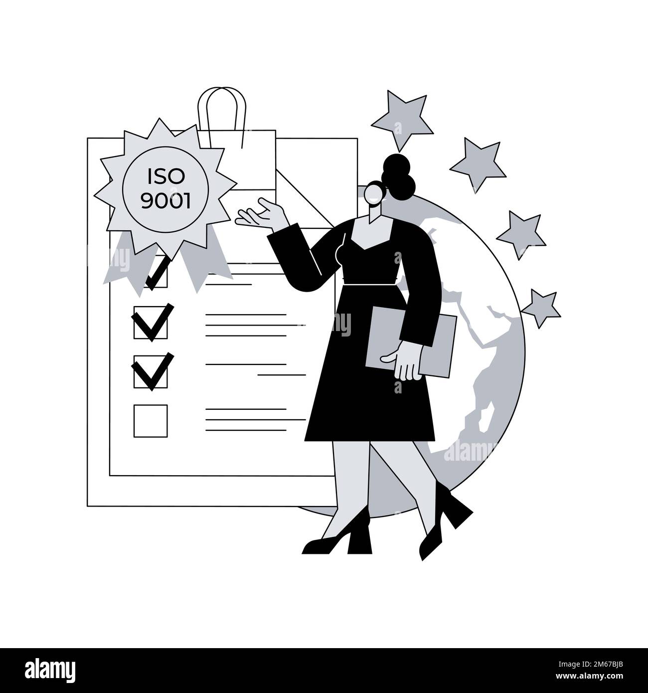 Standard for quality control abstract concept vector illustration ...