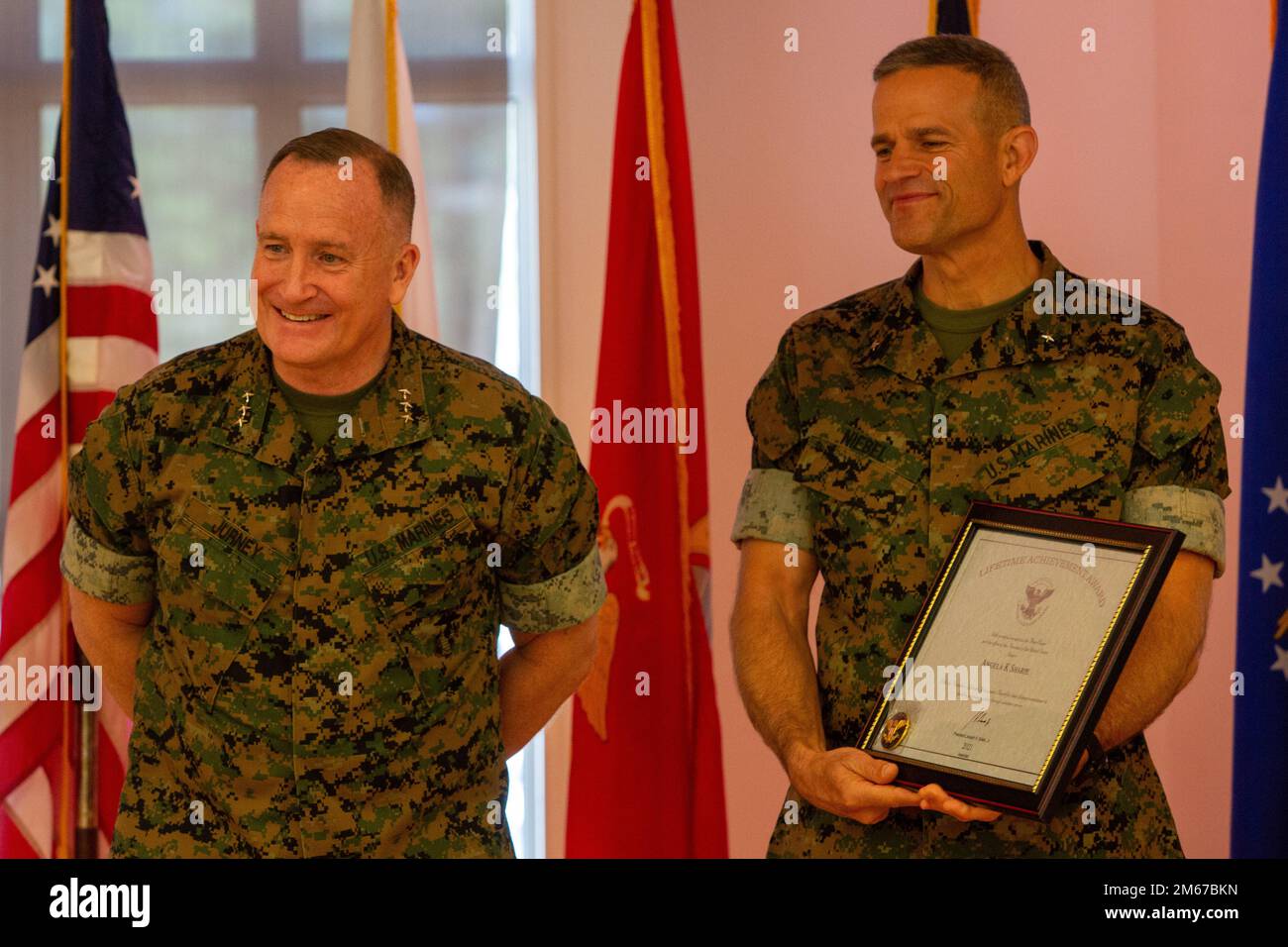U.S. Marine Corps Lt. Gen. William M. Jurney, commanding general of II Marine Expeditionary ...