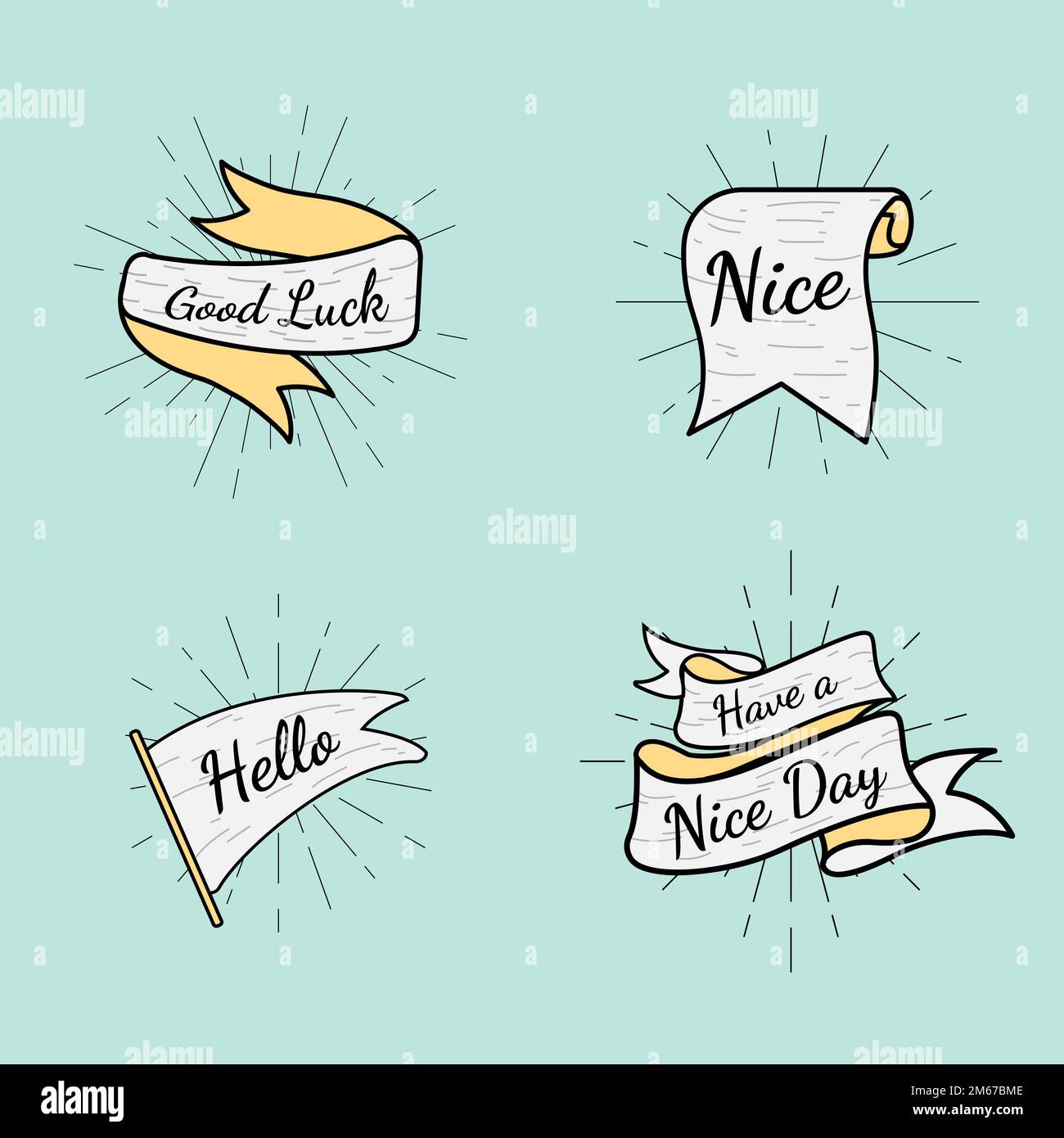 Banners with texts vector set Stock Vector Image & Art - Alamy