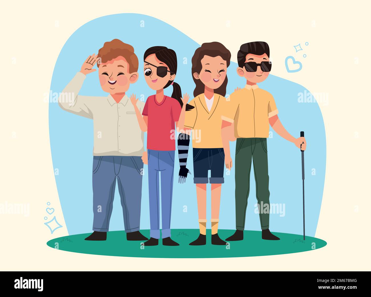 Amputee camp Stock Vector Images - Alamy