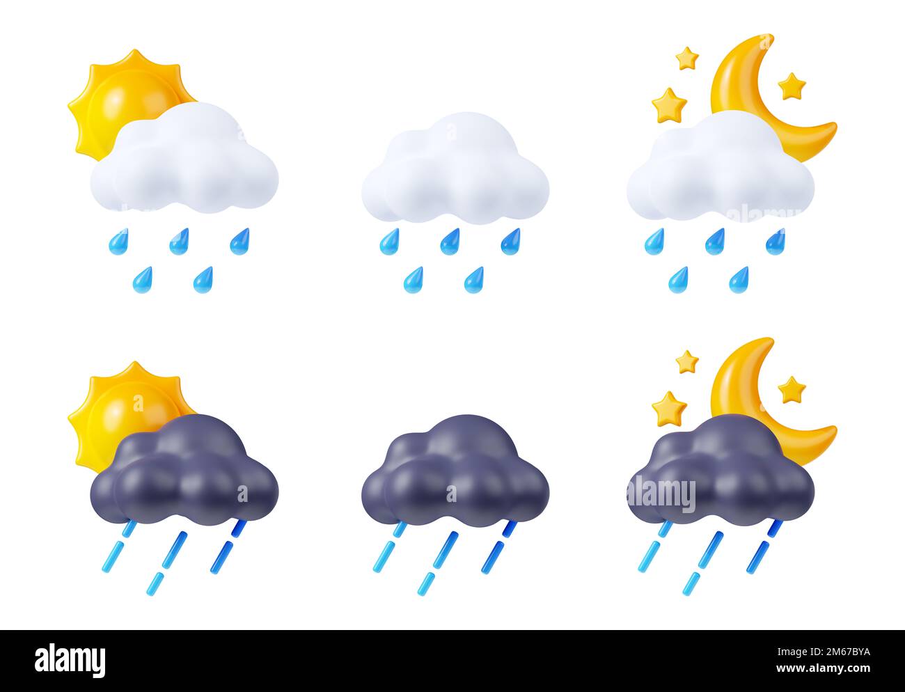 Weather Forecast Symbols Rain