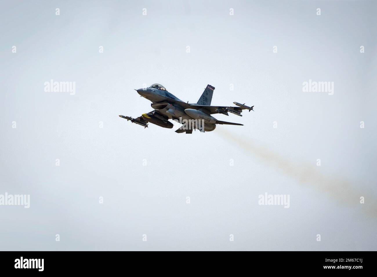 An F-16 Viper assigned to the 77th Fighter Squadron 'Gamblers' takes ...