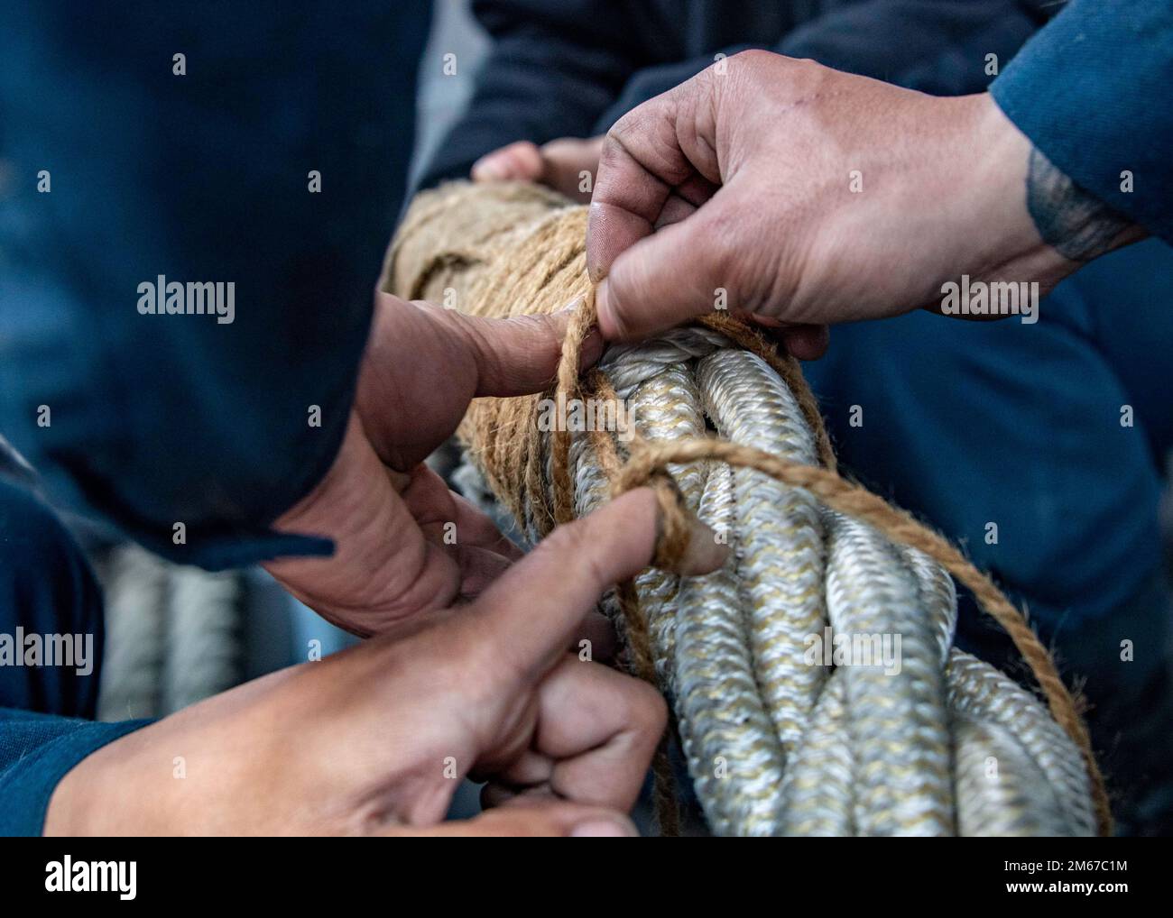 PACIFIC OCEAN (April 11, 2022) Seaman Greg Lauron, a native of Los ...