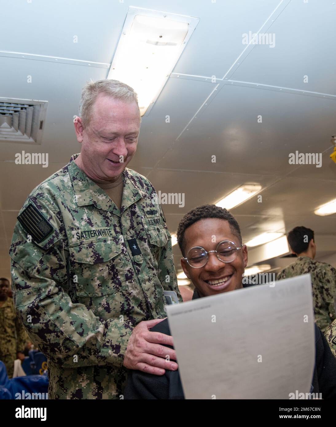 Aircraft carrier wardroom hi-res stock photography and images - Alamy