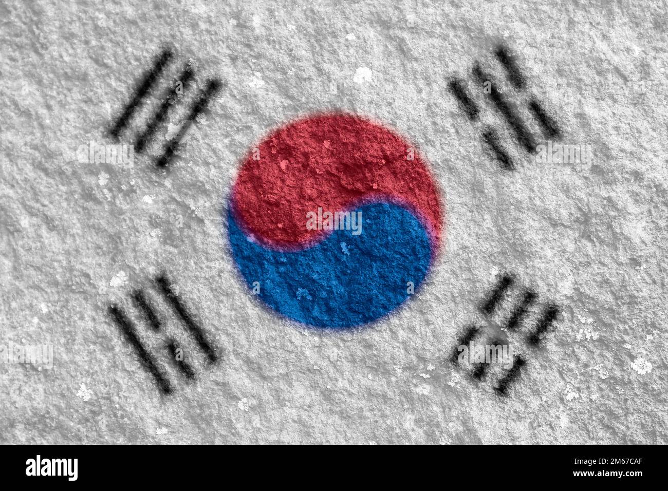 korean flag texture as background Stock Photo - Alamy