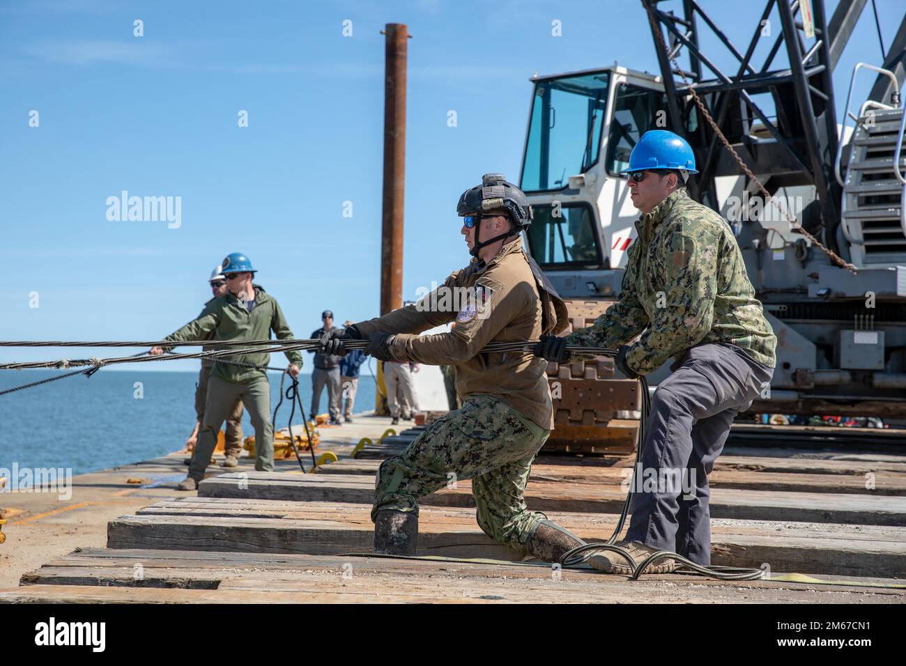 220411-N-TC847-1188 CHINCOTEAGUE BAY (April 11, 2022) Sailors assigned ...
