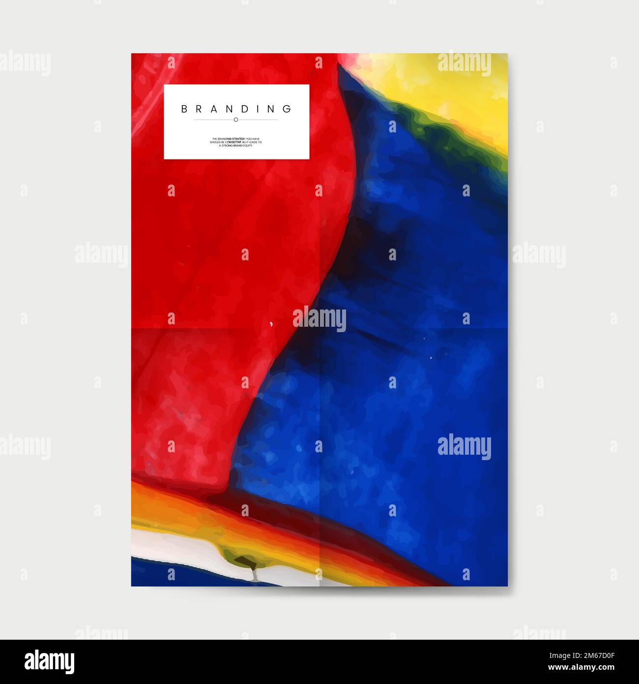 Branding poster with abstract design vector Stock Vector Image & Art ...