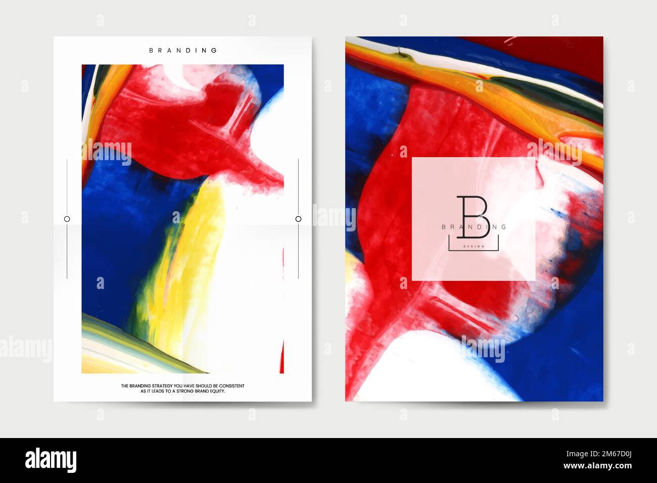 Branding poster with abstract design vector Stock Vector Image & Art ...