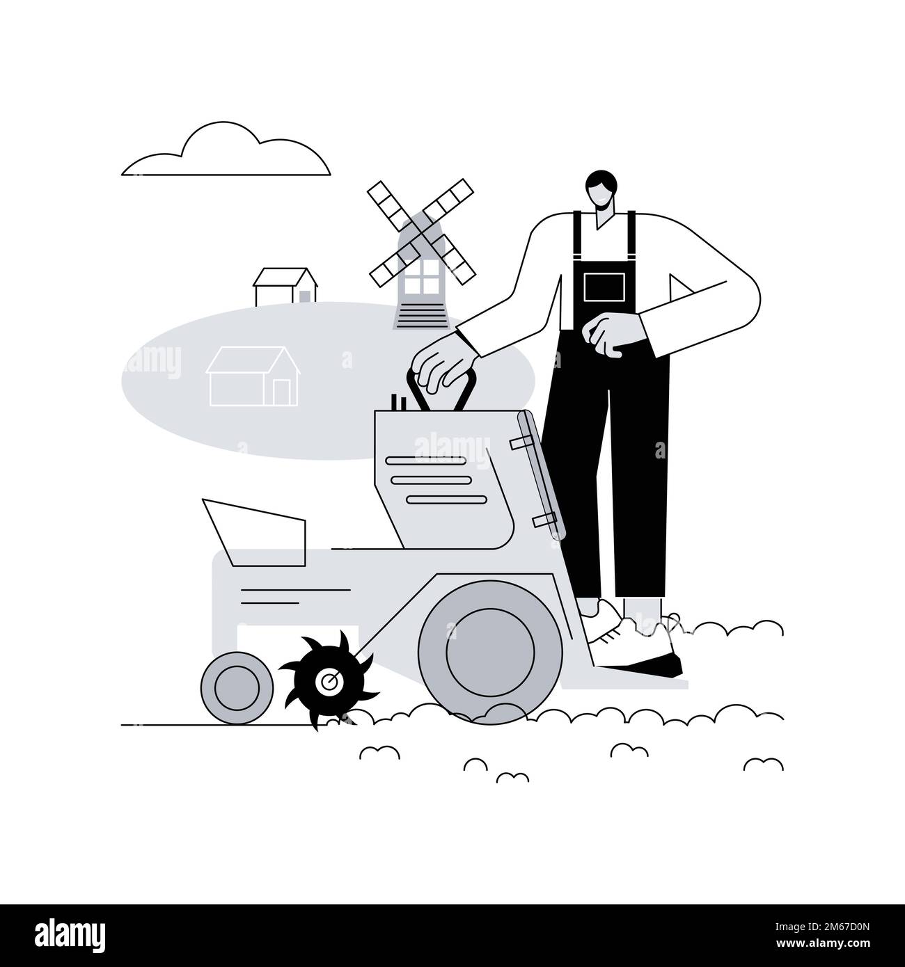 Agronomy abstract concept vector illustration. Agricultural economics ...