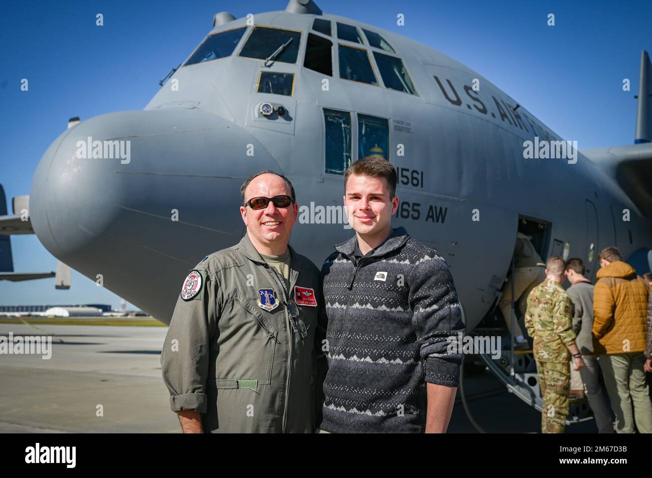 U.S. Air Force Lt. Col. John Mims, a navigator with the 165th ...