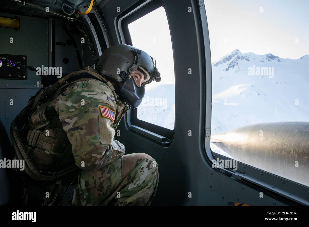Members of the 2-211th General Aviation Support Battalion transported ...