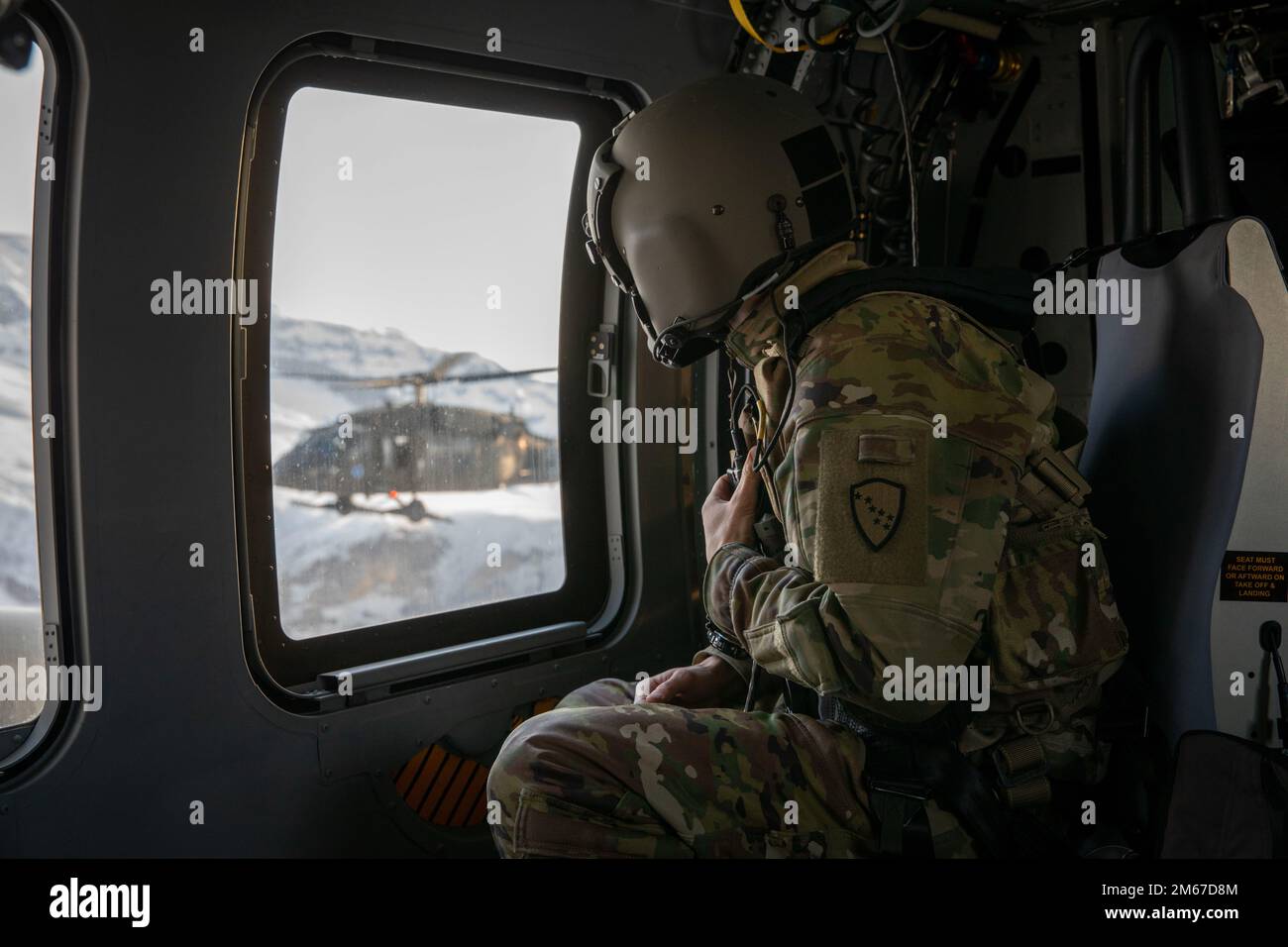 Members of the 2-211th General Aviation Support Battalion transported ...