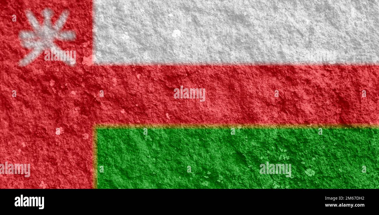 oman flag texture as background Stock Photo - Alamy
