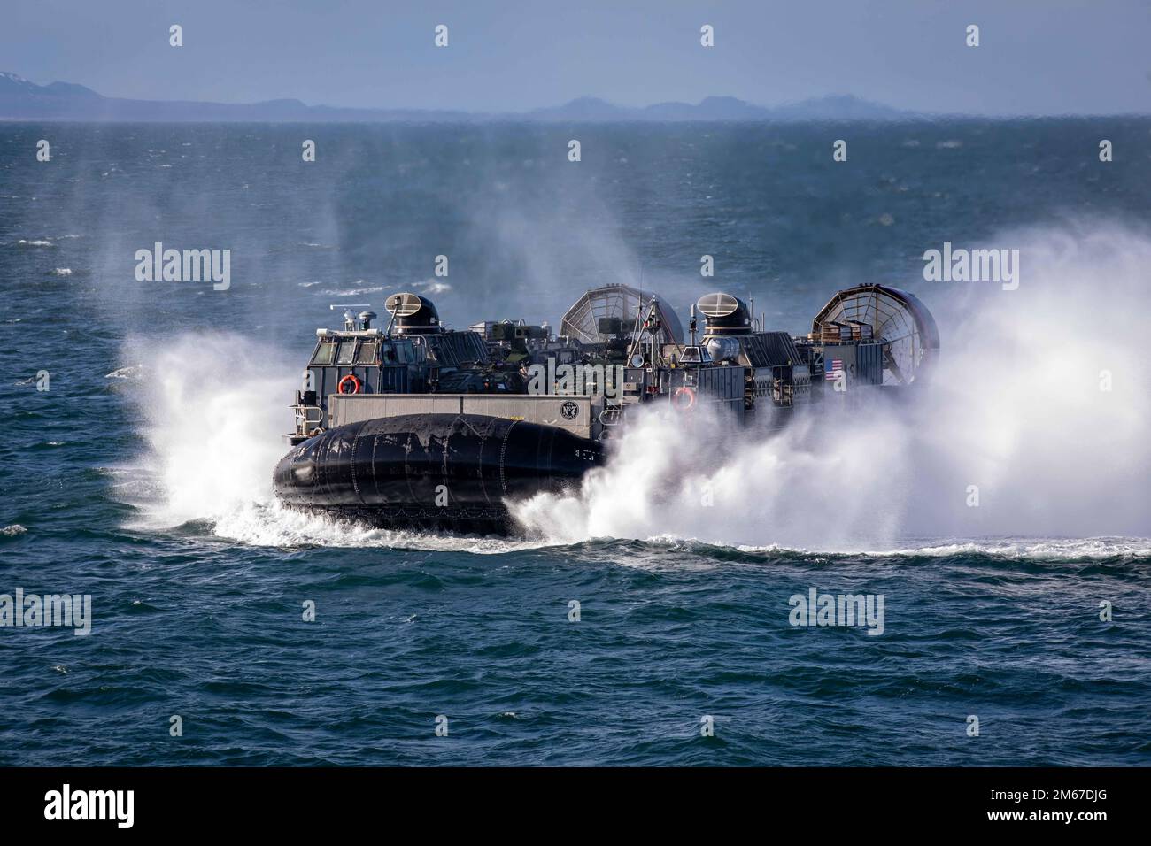 220411-N-PC065-1162 ATLANTIC OCEAN (April 11, 2022) – A landing craft ...