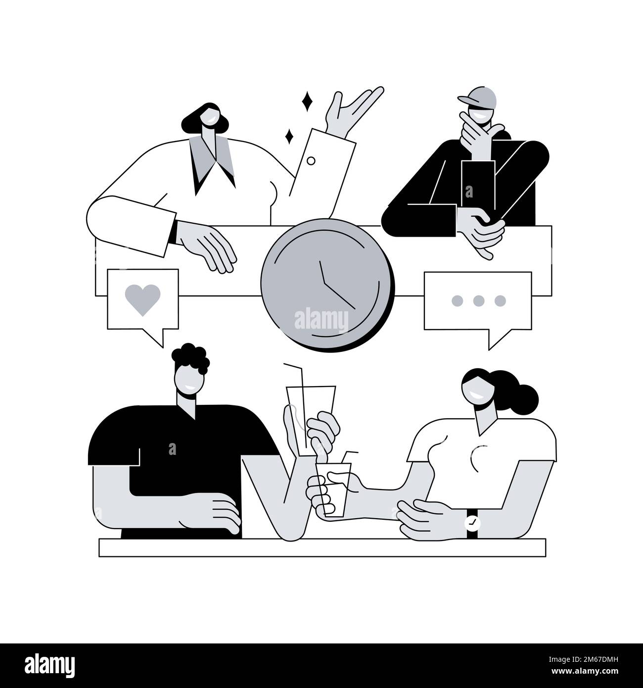 First impression cartoon hi-res stock photography and images - Alamy