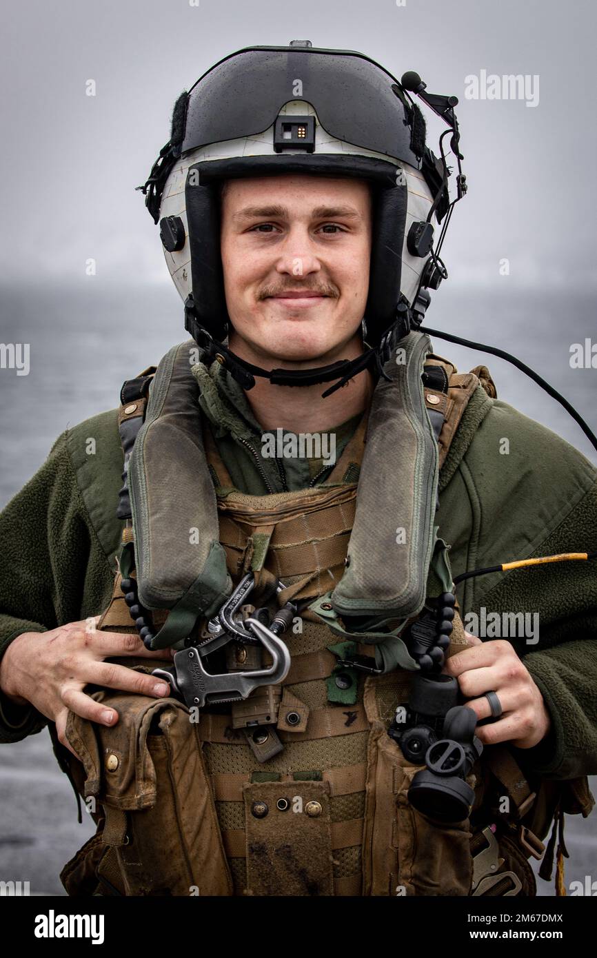 U.S. Marine Corps Cpl. Steve Clulow, an MV-22 Osprey flight line ...