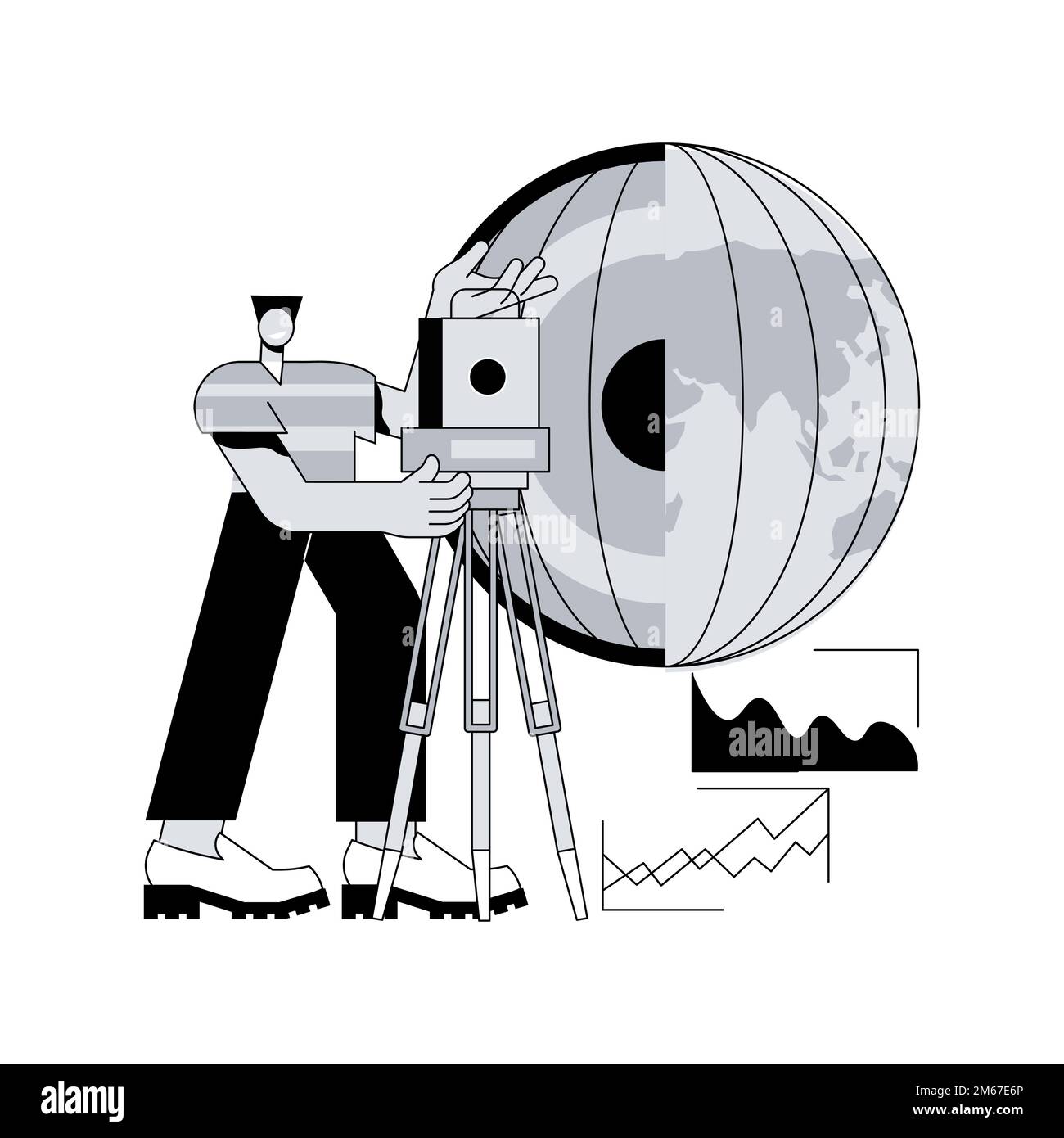 Geophysics abstract concept vector illustration. Geo physical survey ...