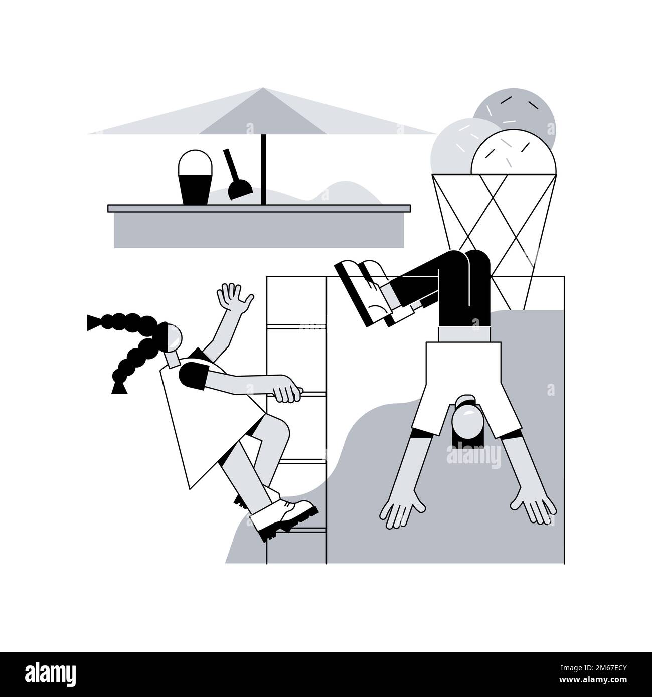 Kids playground abstract concept vector illustration. Outdoor ...