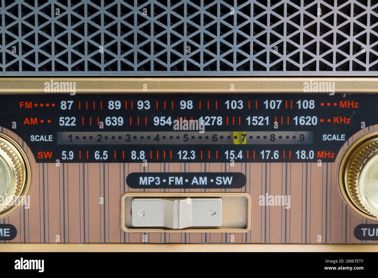 Old photo listening to the radio hi-res stock photography and images ...