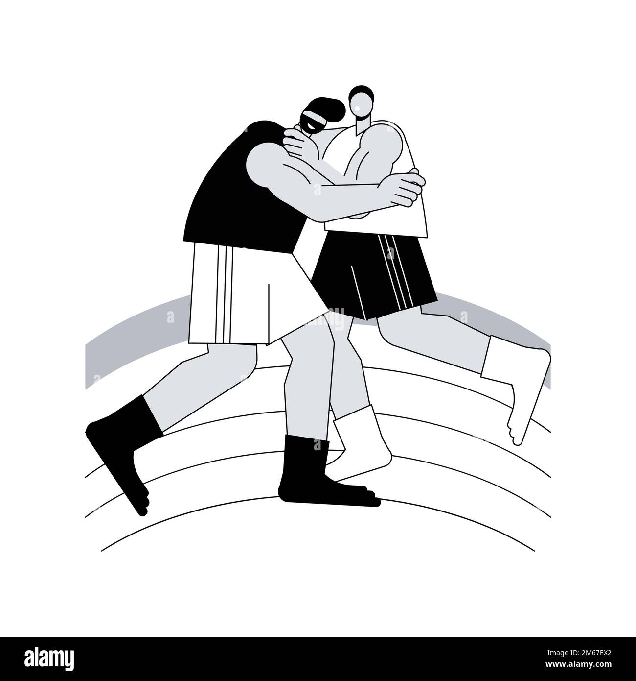 Wrestling greco roman Stock Vector Images - Alamy