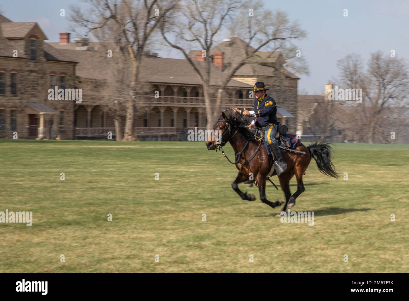 A Soldier with the Commanding General’s Mounted Color Guard, 1st ...