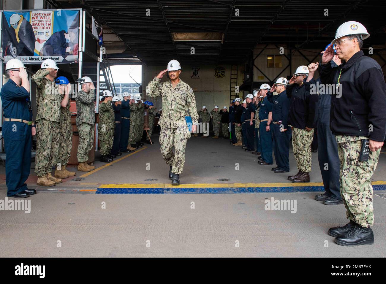 U.S. Navy Master Chief Aircraft Maintenanceman Anthony Mayo, assigned ...