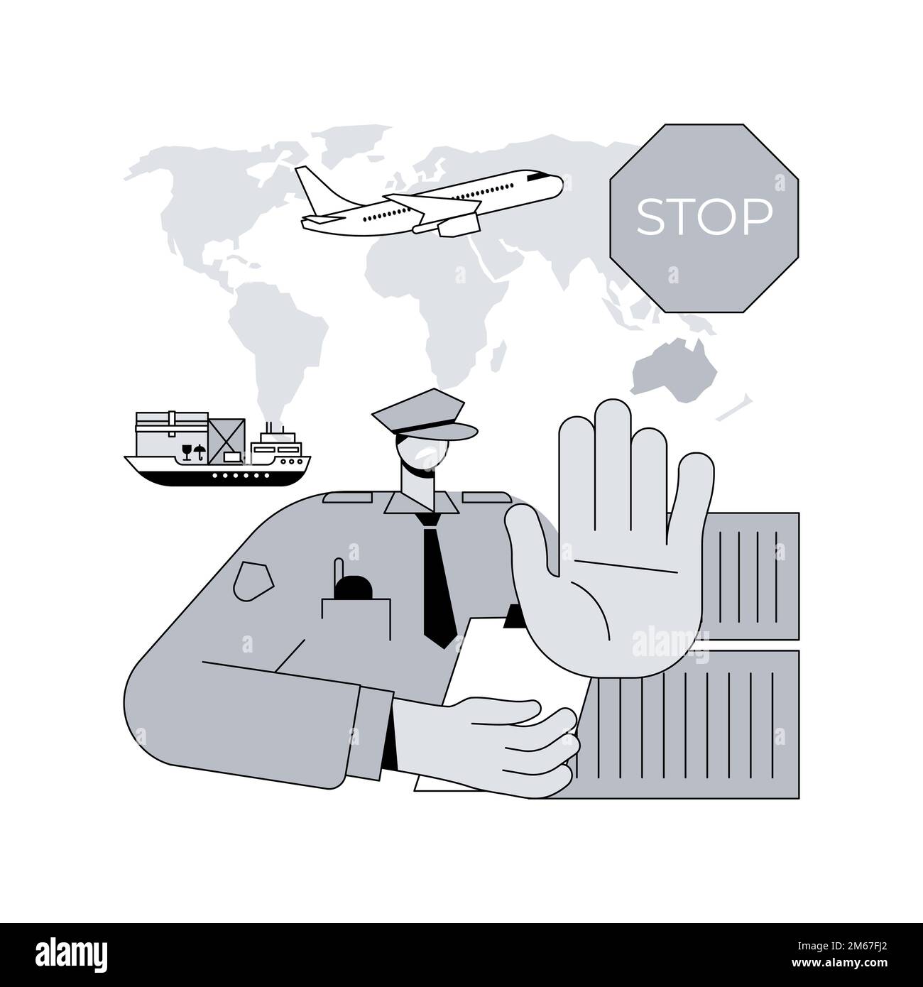 Import export cartoon hi-res stock photography and images - Alamy