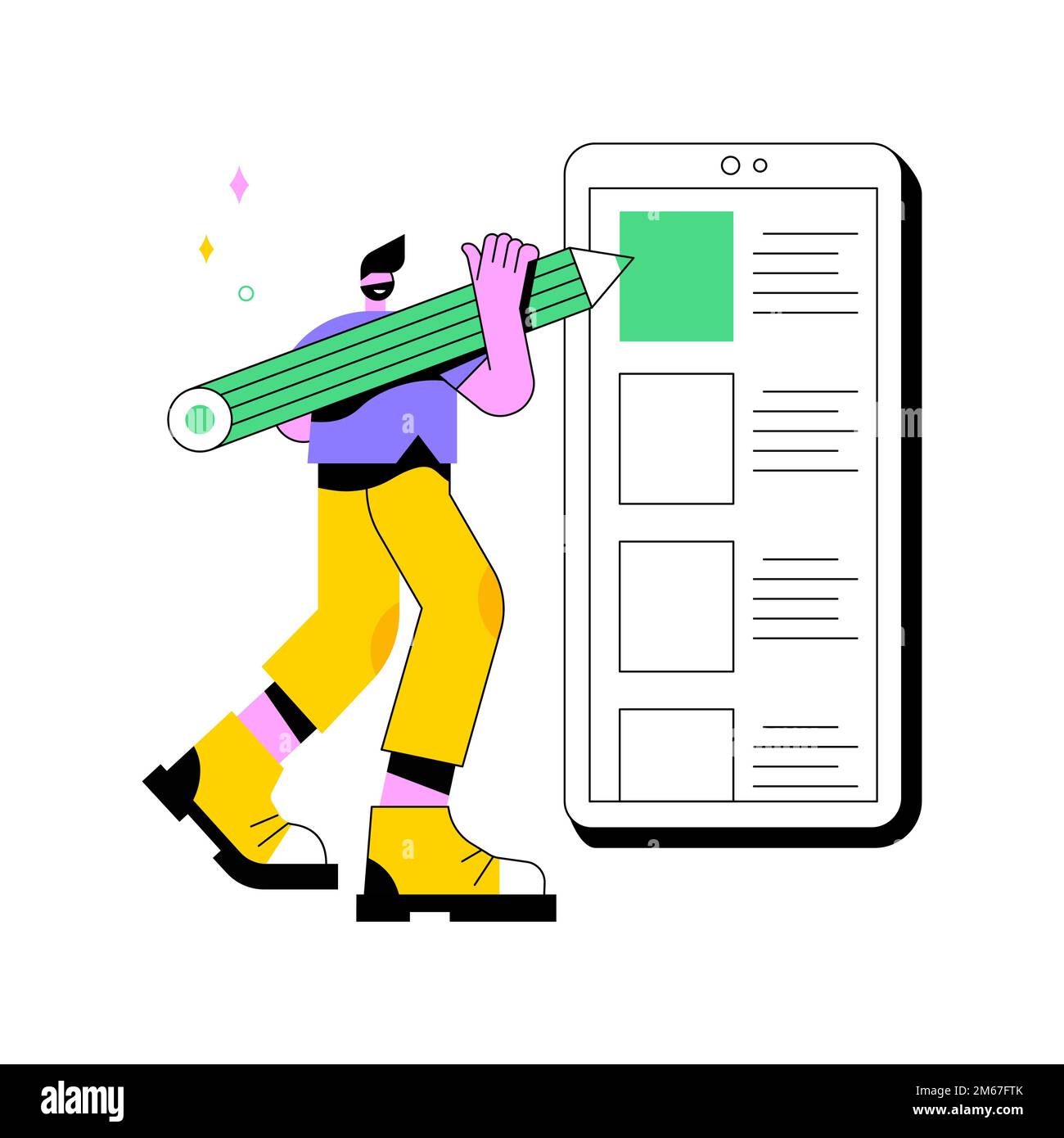 Online survey abstract concept vector illustration. Internet ...