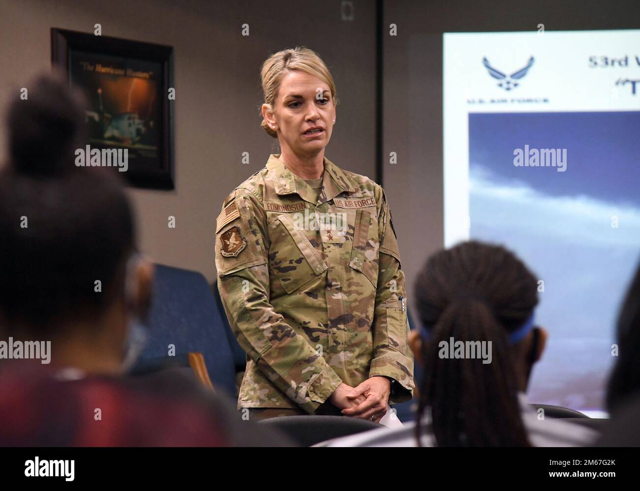 U.S. Air Force Maj. Gen. Michele Edmondson, Second Air Force commander ...