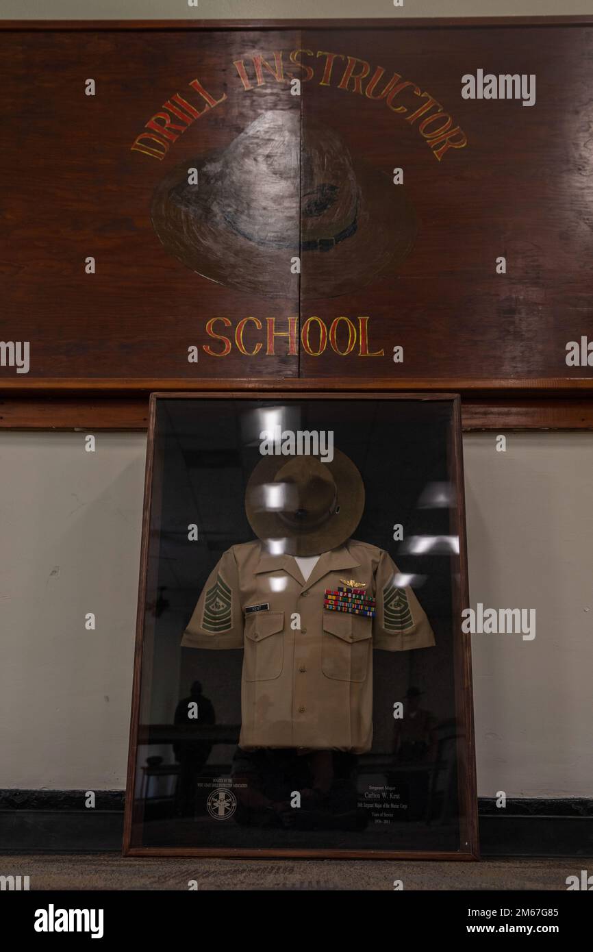 A display of U.S. Marine Corps Sgt. Maj. Carlton W. Kent’s (Ret ...