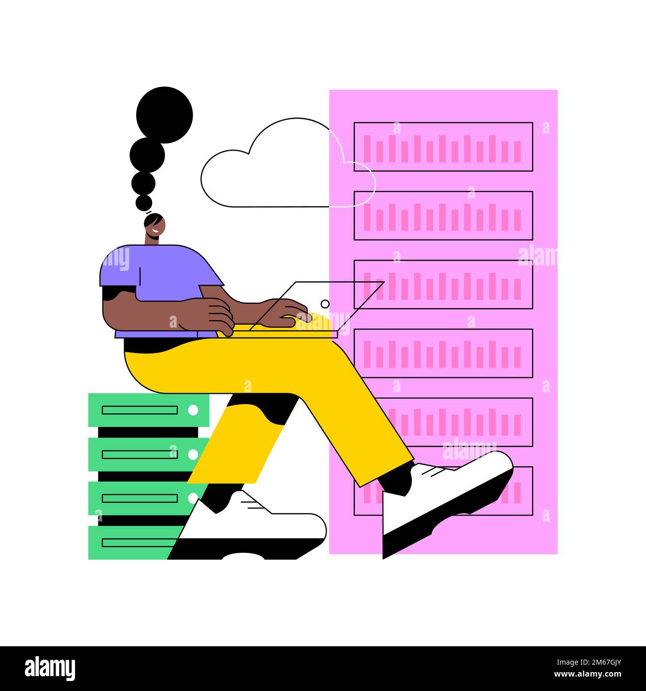 Big data storage abstract concept vector illustration. Big data ... Big data storage abstract concept vector illustration. Big data ...