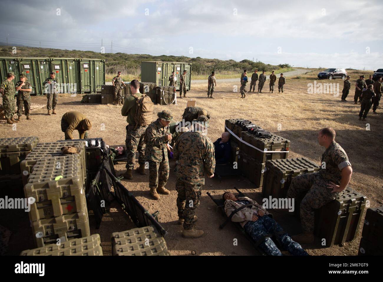 U.S. Sailors with 1st Medical Battalion, 1st Marine Logistics Group, I ...