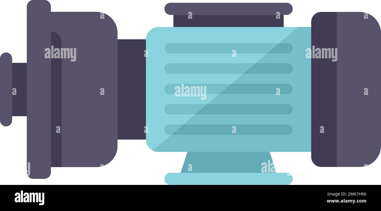 Pool generator icon flat vector. Pump maintenance. Repair service ...