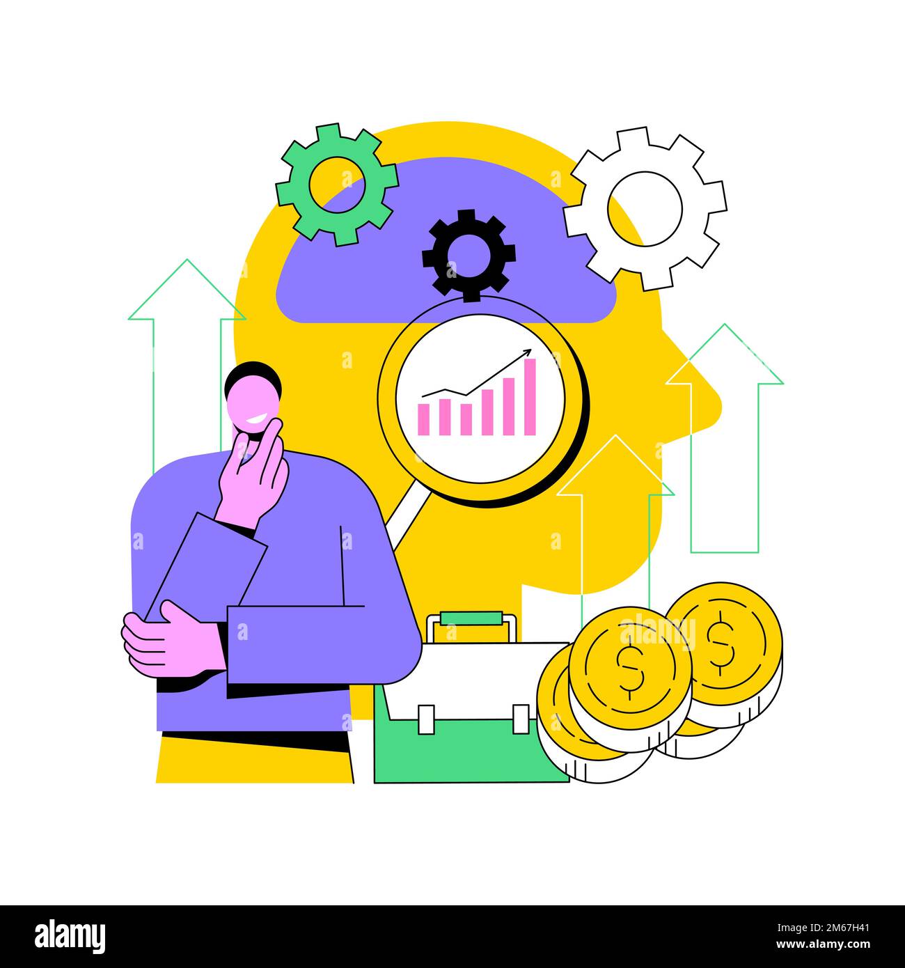 Business Intelligence abstract concept vector illustration. Business ...