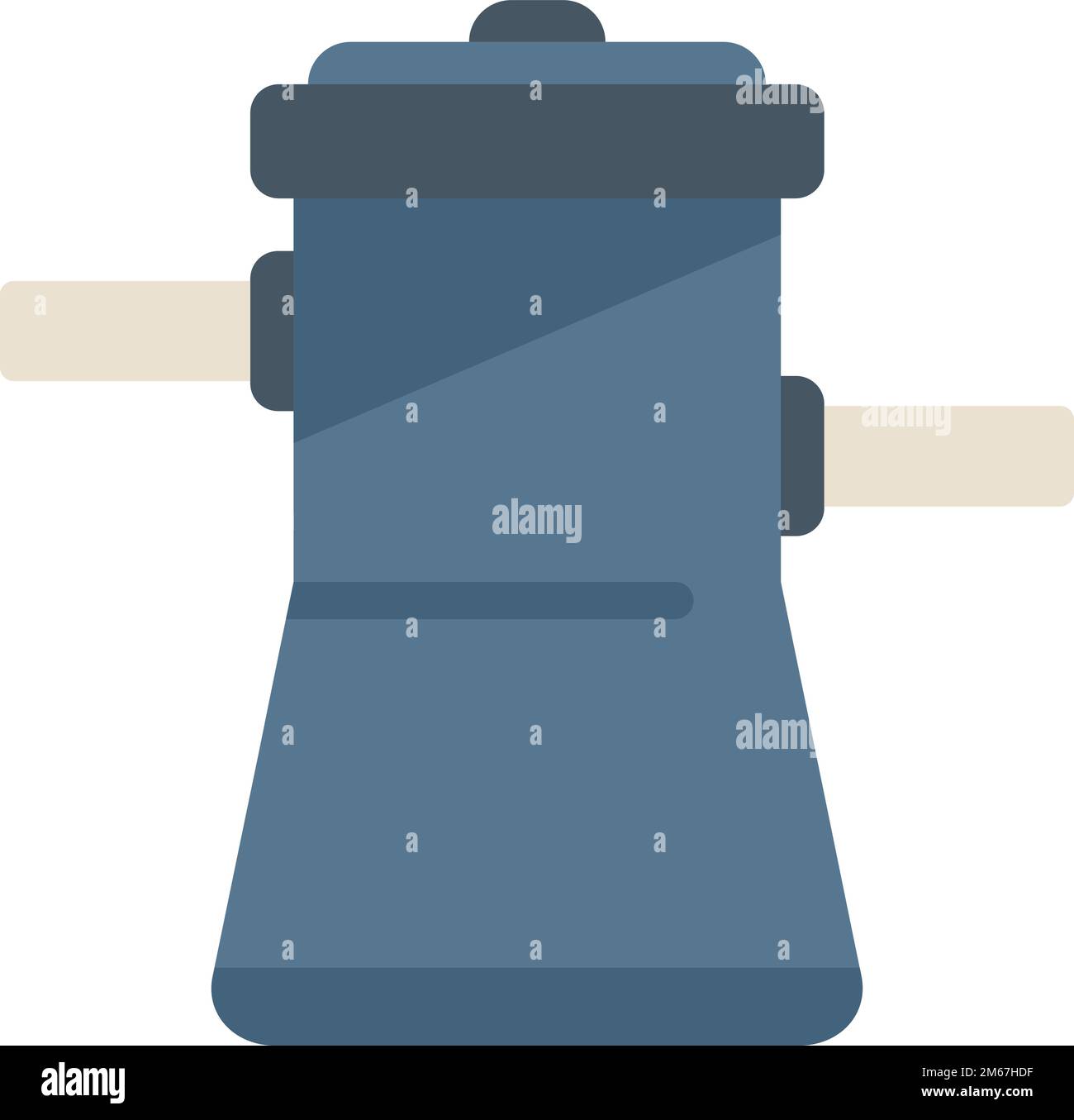 Water cleaner pool icon flat vector. Net service. Filter care isolated ...