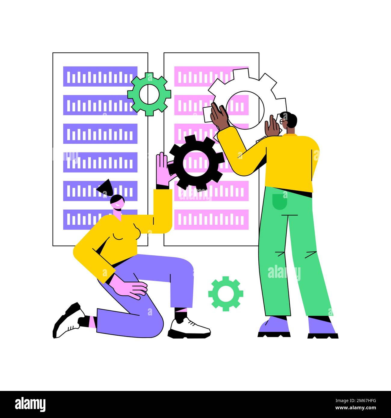 Big data tools abstract concept vector illustration. Management tool ...