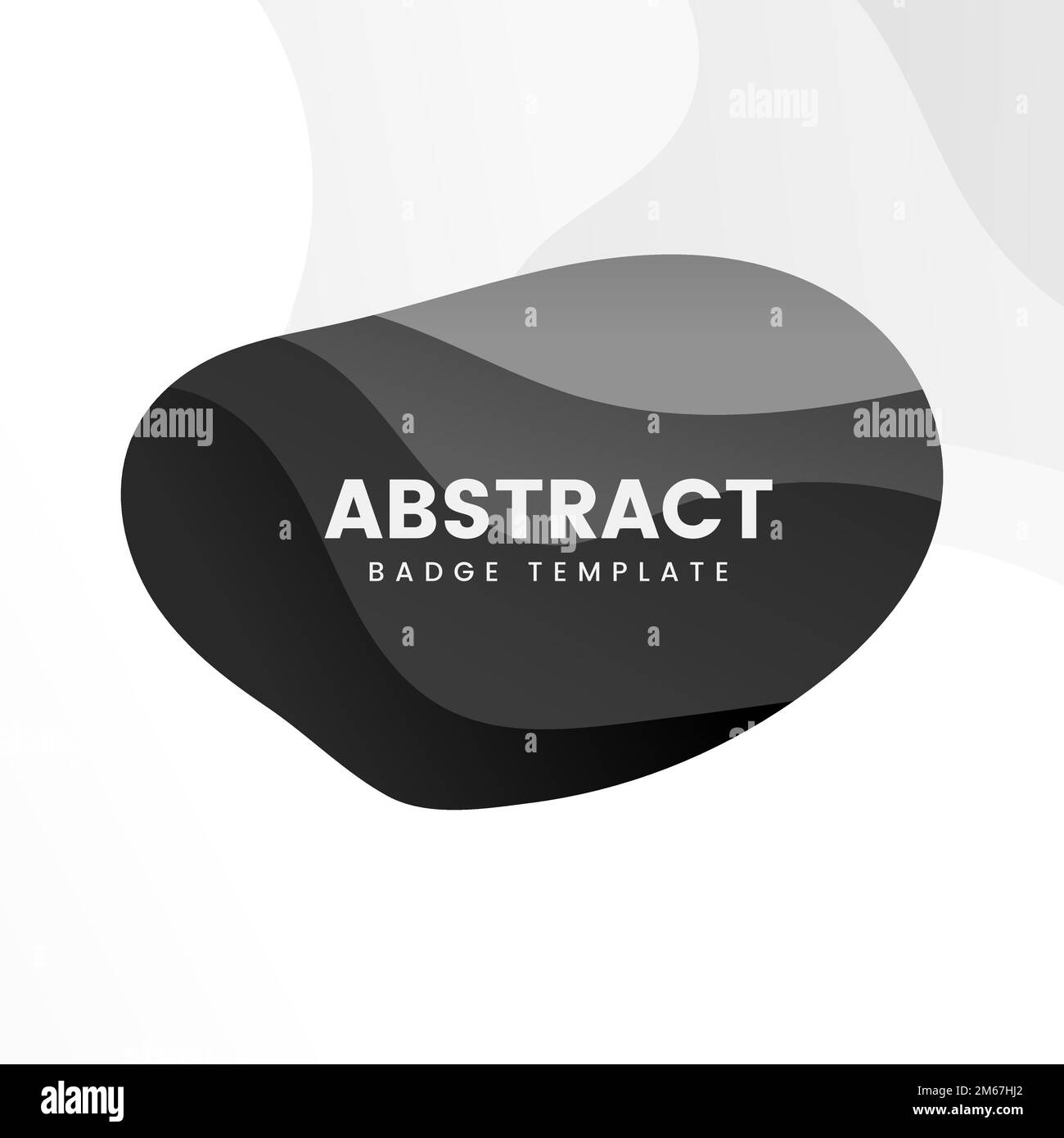 Abstract badge template in black Stock Vector Image & Art - Alamy