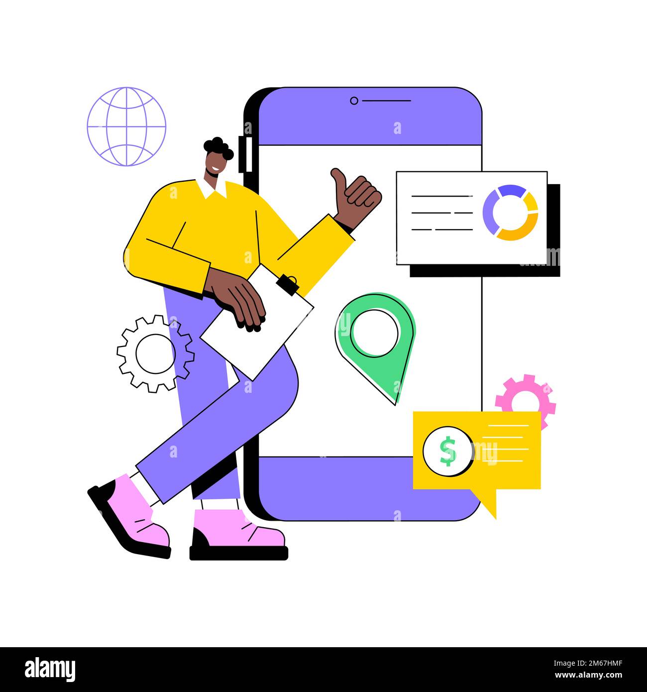 Rich Internet applications abstract concept vector illustration. Rich ...