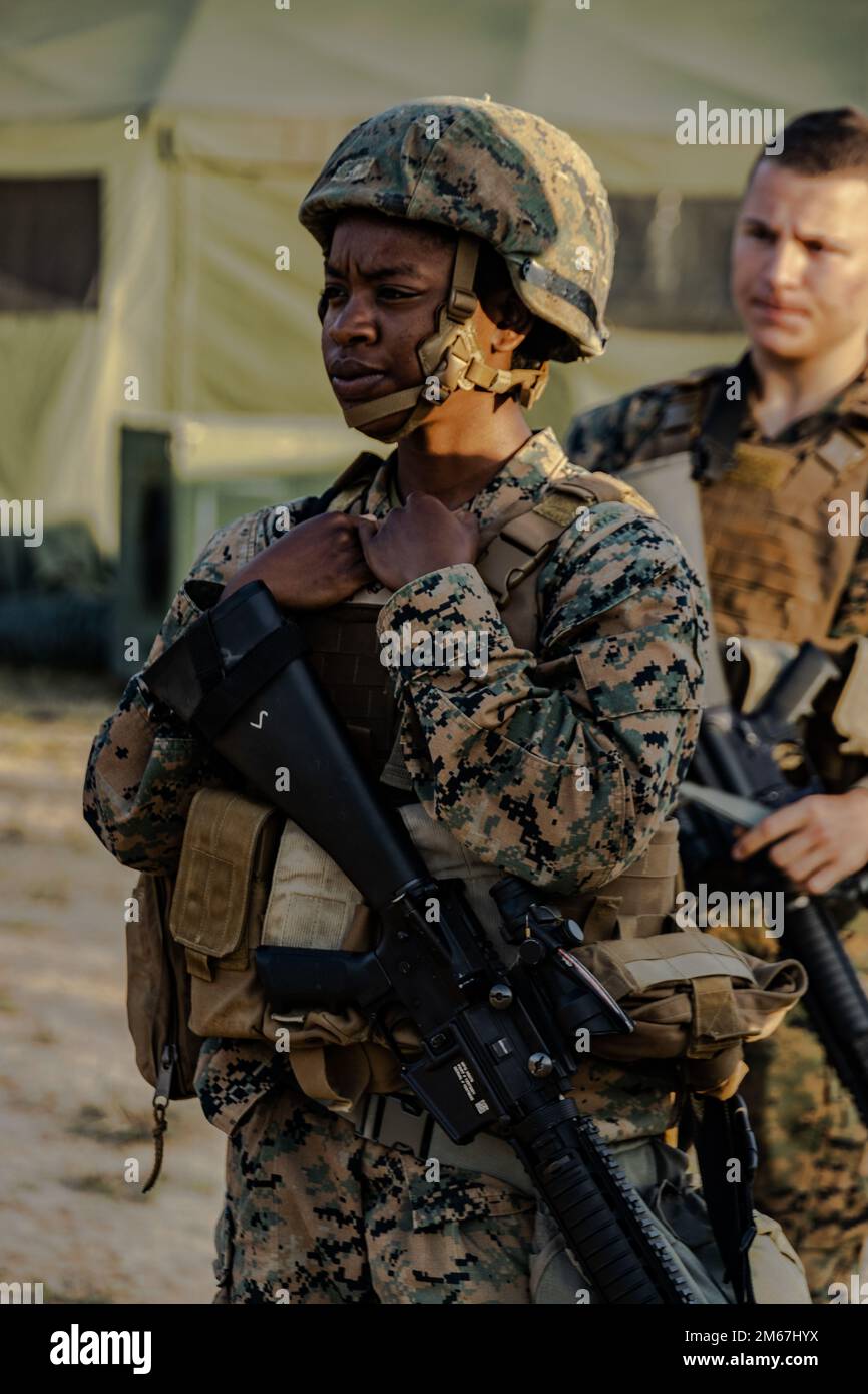 U.S. Marine Corps Lance Cpl. Autumn Chatman, an air support operations ...