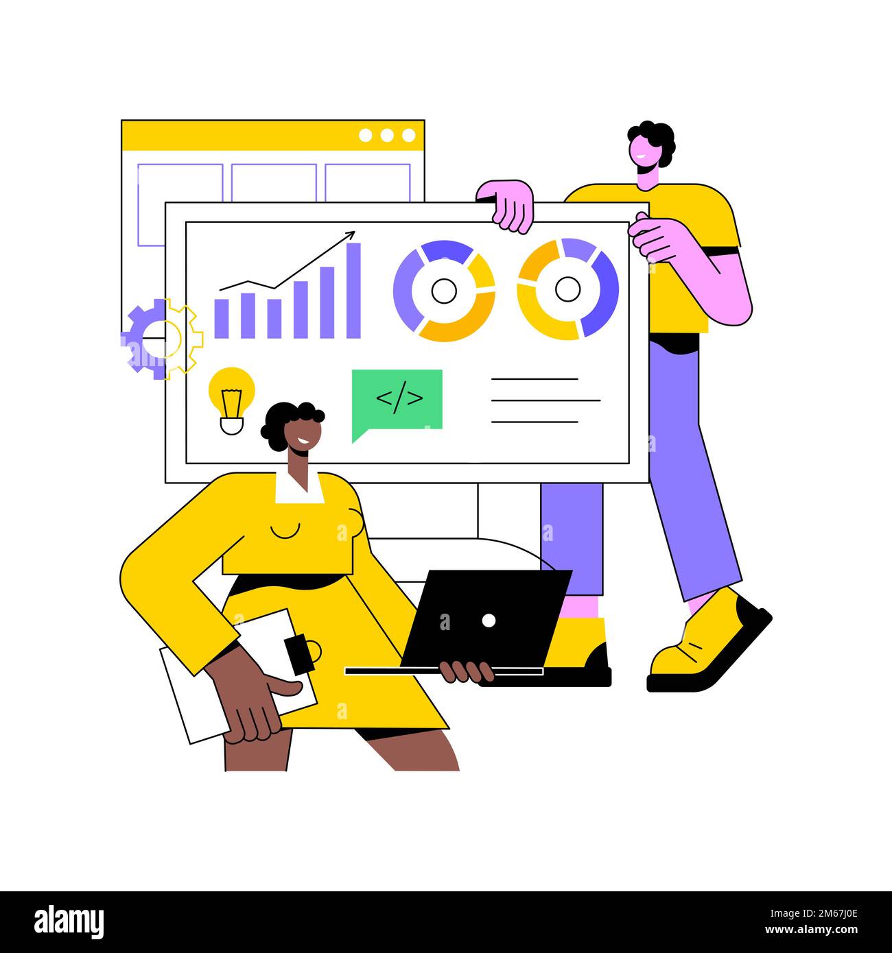 System Software Development Abstract Concept Vector Illustration All In One Software Solution