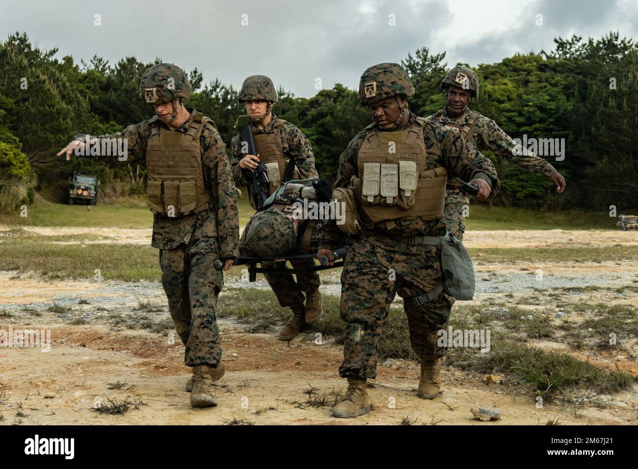 U.S. Marines and Navy Sailors supporting 3rd Sustainment Group ...
