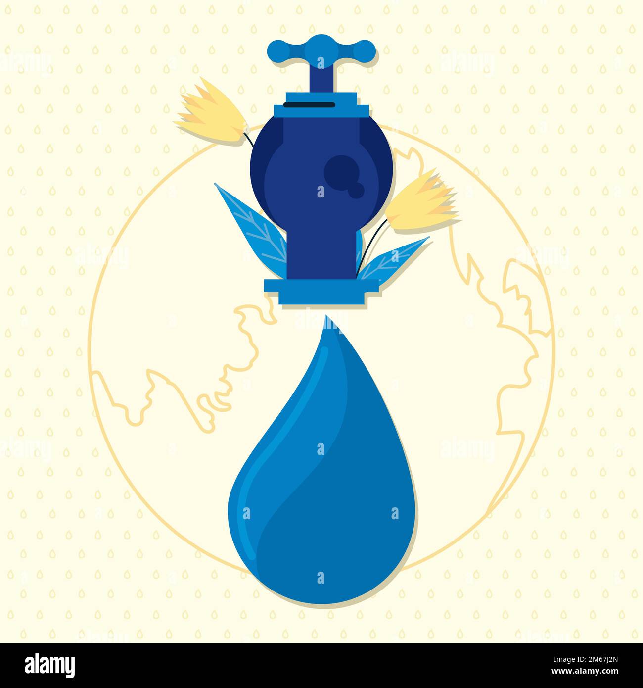 tap with water drop Stock Vector Image & Art - Alamy