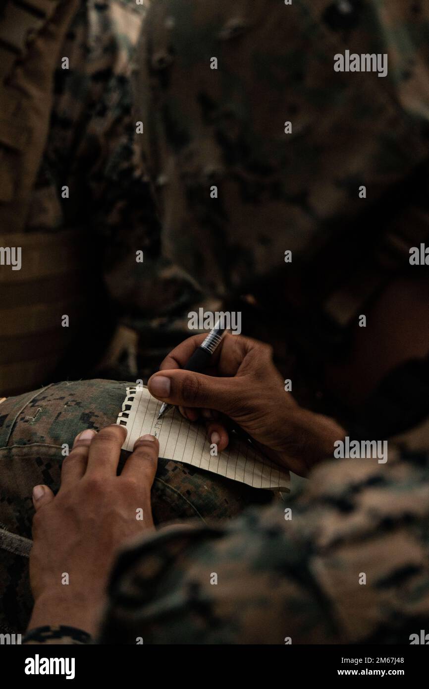 A U.S. Marine supporting 3rd Sustainment Group (Experimental), 3rd ...
