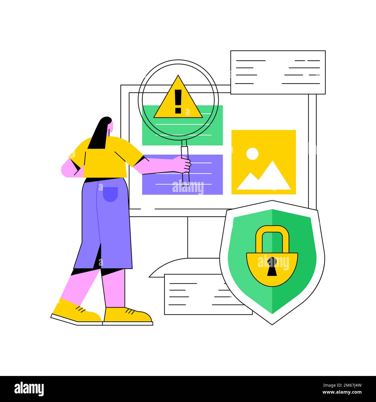 Media content control abstract concept vector illustration. Content ...